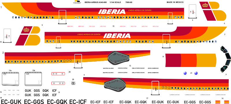 8aDecs.::.Decals Catalogue Iberia A340-300