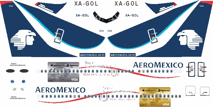 8aDecs.::.Decals Catalogue Aeromexico/Banamex 737-700