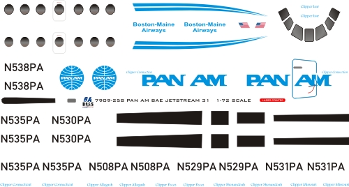 8aDecs.::.Decals Catalogue PAN AM JETSTREAM 32