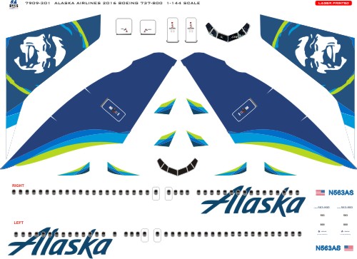 8aDecs.::.Decals Catalogue ALASKA 2016 BOEING 737-800