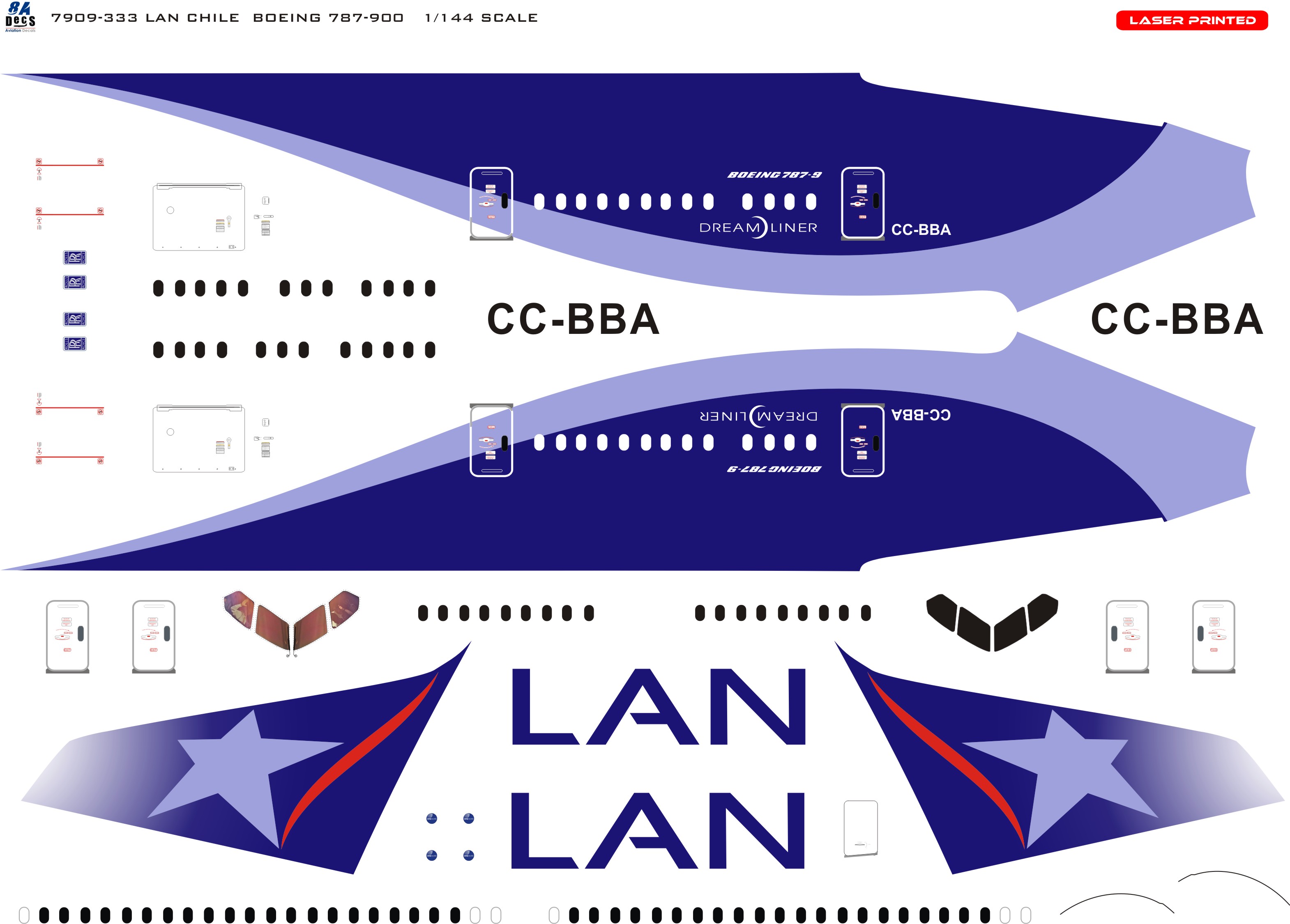 8aDecs.::.Decals Catalogue LAN 787 DREAMLINER SAGA