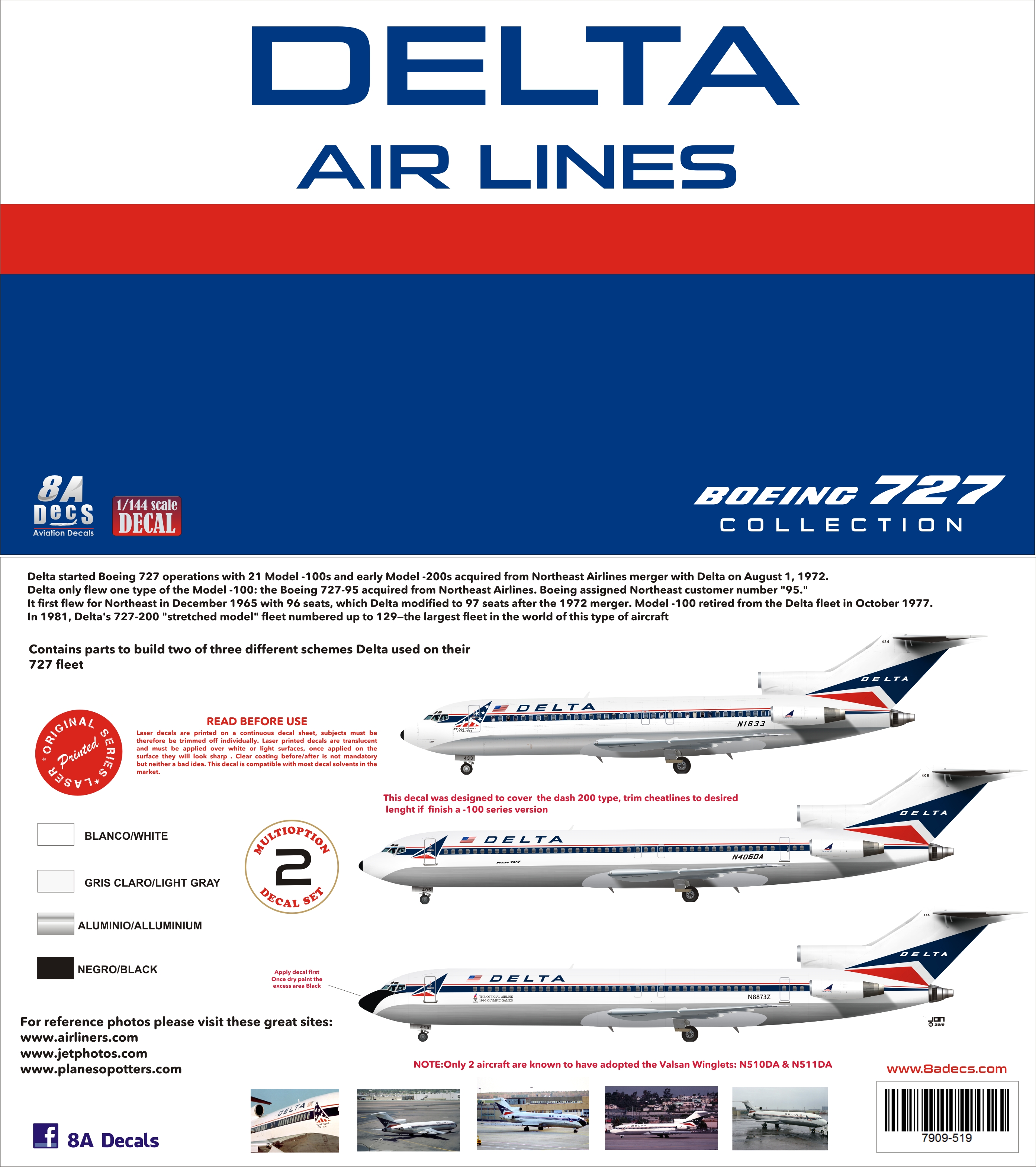 8aDecs.::.Decals Catalogue DELTA WIDGET SERIES 727