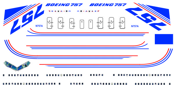 8aDecs.::.Decals Catalogue BOEING 757-200 HOUSE COLORS